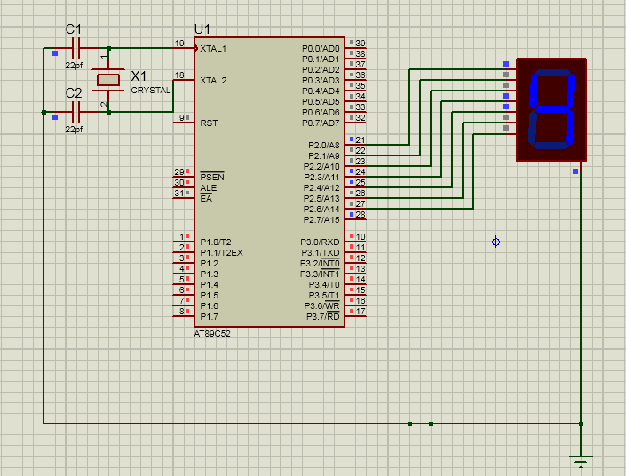 Microcontroller 8051 : Interfacing Seven Segment Display with ...